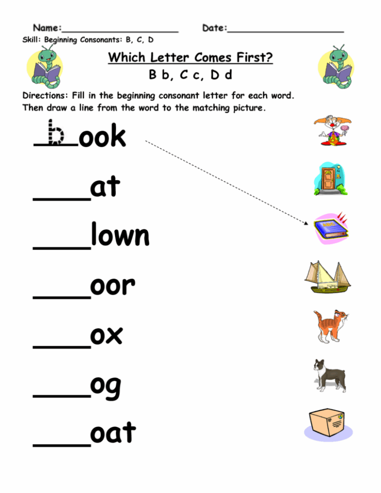 Preschool Free Printable Worksheets: Enhancing Early Education ...